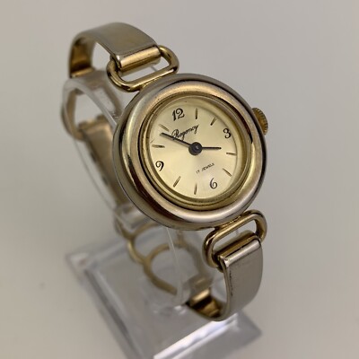 Vintage Regency Watch Ladies Cocktail Integrated Bracelet 17 Jewel ...