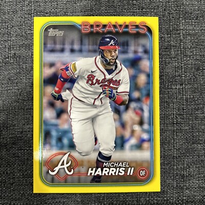 2024 Topps Series 1 MICHAEL HARRIS II Yellow Border Parallel #243 ...