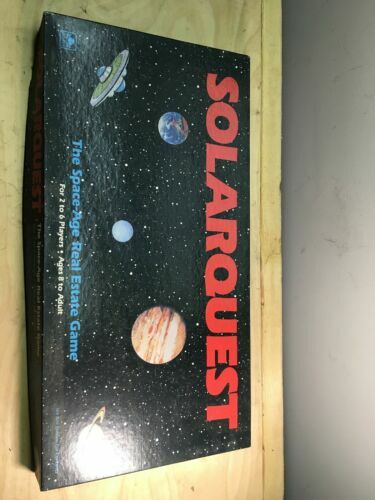 Vintage 1986 Golden Solarquest Board Game Space Age Real Estate ...