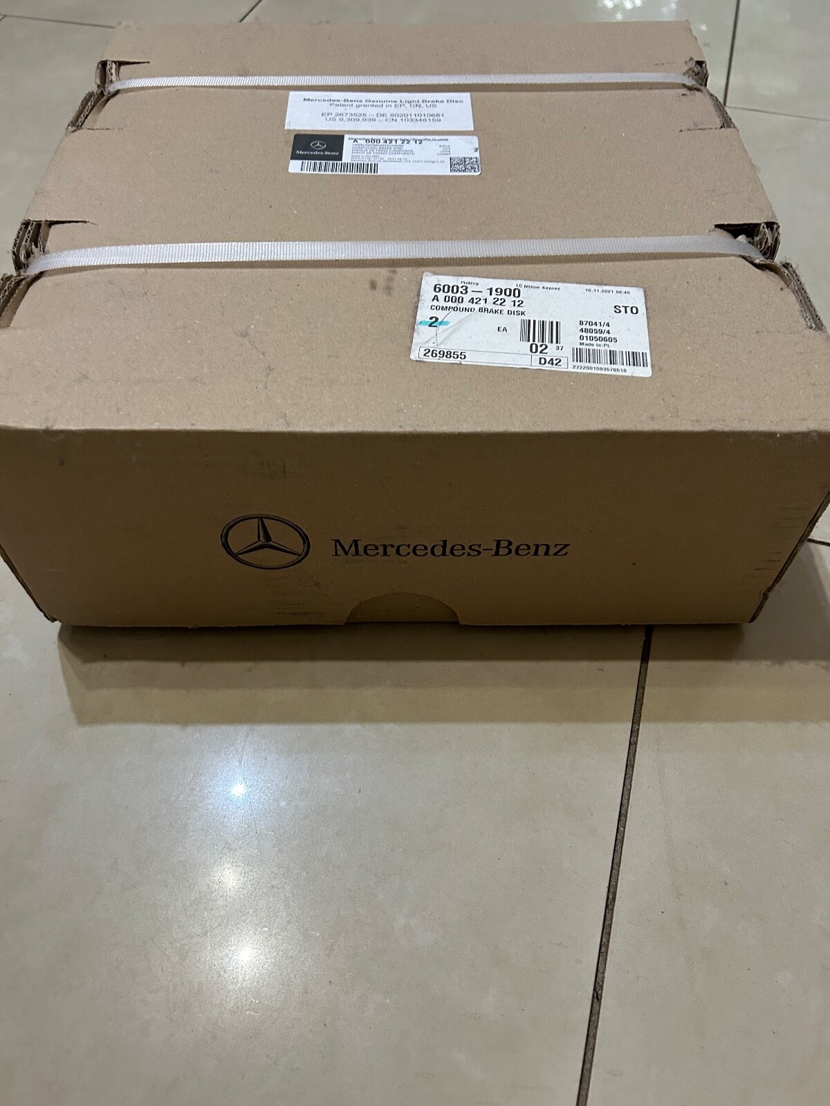 Mercedes-Benz A0004212212 C-class Front Left Brake Disc for sale online ...