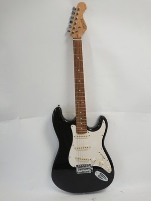 Elevation Electric Guitar Black Strat Style Good Condition Musical ...