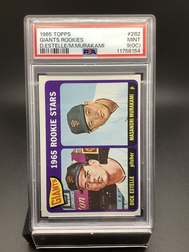 1965 Topps 1965 Rookie Stars #282 (RC) 1st Japanese Rookie PSA 9 MINT ...