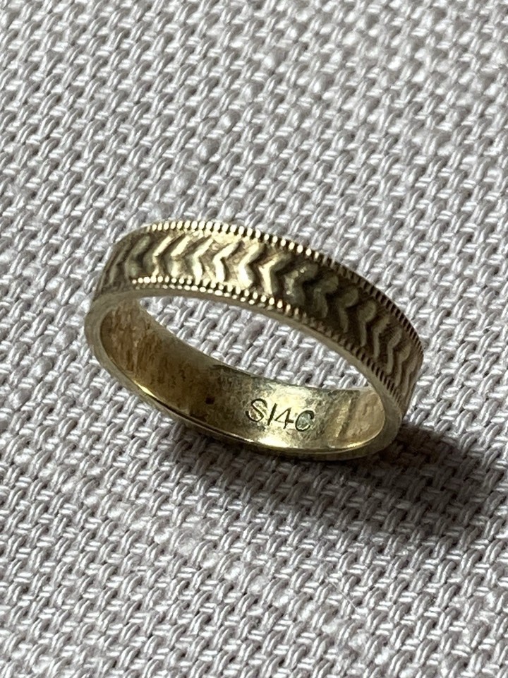 Antique Strobell & Crane 14K Yellow Gold Baby Ring Estate Circa 1890 ...