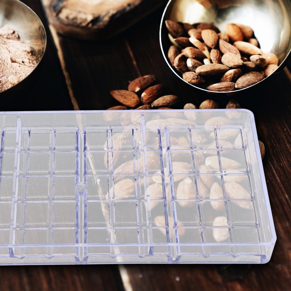 Multi-grid Candy Mold Clear Chocolate Maker Plastic Chocolate Mold for ...