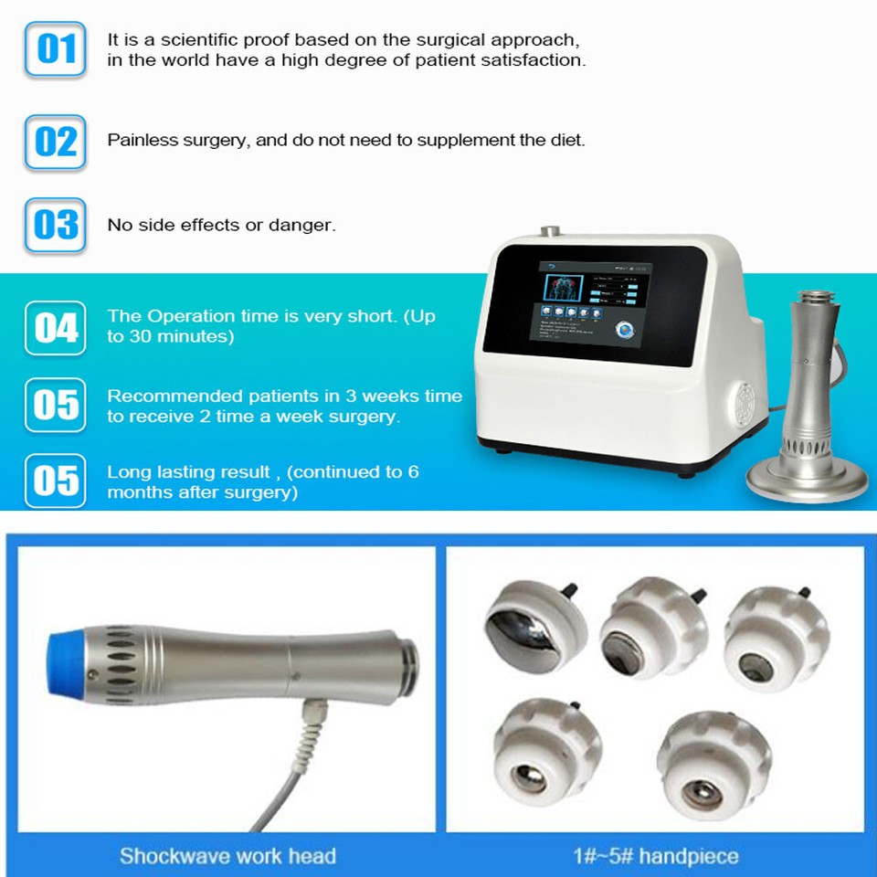 110V Portable Focused Shockwave Shock Wave Therapy Machine Price With ...