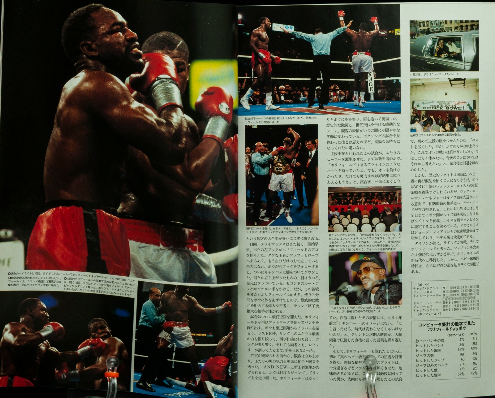 Onizuka Ioka Tatsuyoshi HOLYFIELD vs BOWE Boxing Magazine Jan 93 Japan ...