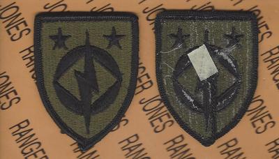 US Army Computer Systems Command CSC OD Green & Black BDU uniform patch ...