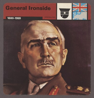 General Ironside Edito Service Card Second World War II Person | eBay