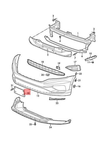 NEW VW PASSAT 4MOTION LICENCE PLATE HOLDER SATIN BLACK 561807287L9B9 ...
