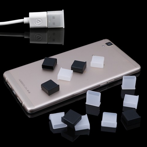 10Pcs Plastic USB male anti-dust plug stopper cap cover protector lids ...