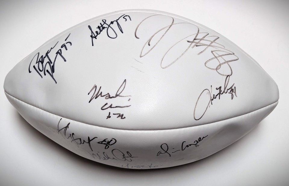 Autographed Official Wilson Football Multiple Signatures **Read ...