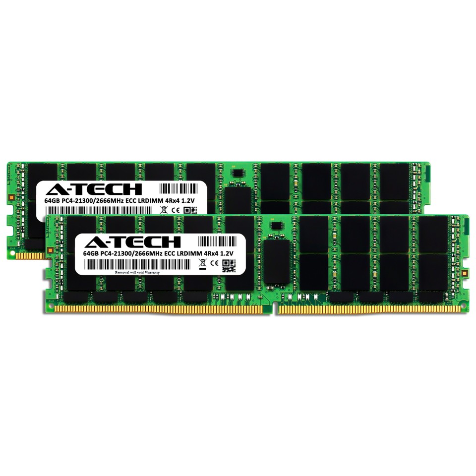 128GB 2x 64GB PC4-21300 ECC LRDIMM 4Rx4 Memory RAM for Dell VxRail P470 ...