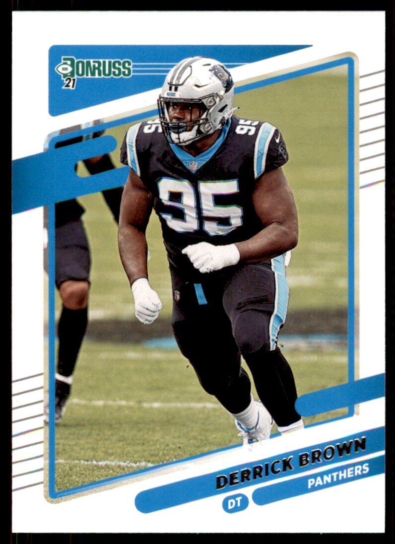 2021 Panini Donruss derrick brown Carolina Panthers #43 Base | eBay