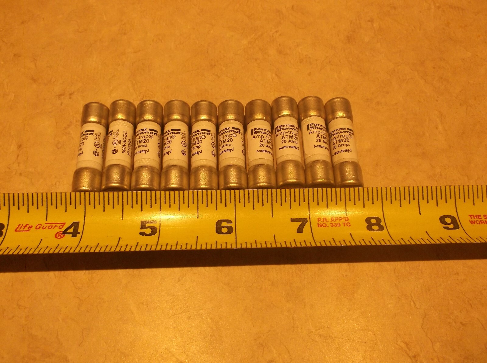 LOT OF 10 FERRAZ SHAWMUT ATM20, 20 A, AMP TRAP FUSES, 600 V AC, | eBay