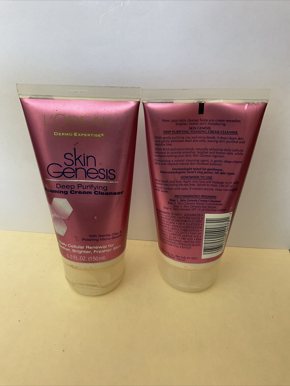 2x Loreal Skin Genesis Deep Purifying Foaming Cream Cleanser 5fl Each ...