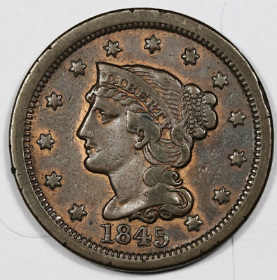 1845 Large Cent. High Grade. 204679 | eBay