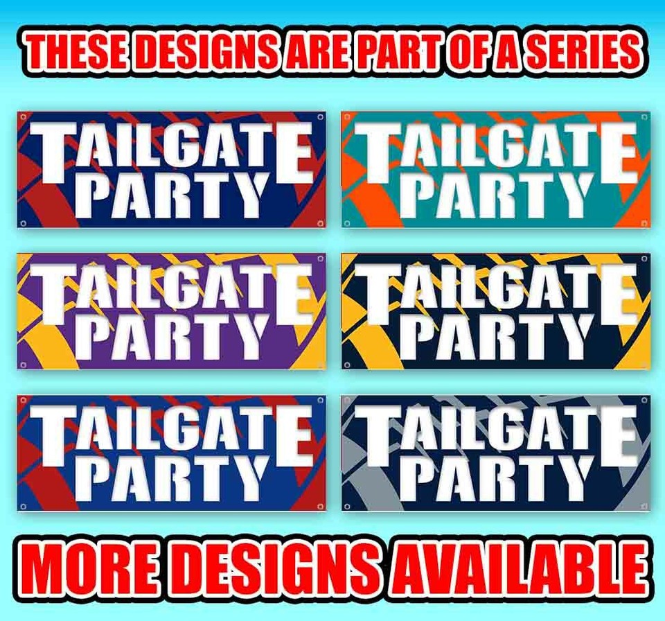 TAILGATE PARTY Advertising Vinyl Banner Flag Sign Many Sizes NFL ...