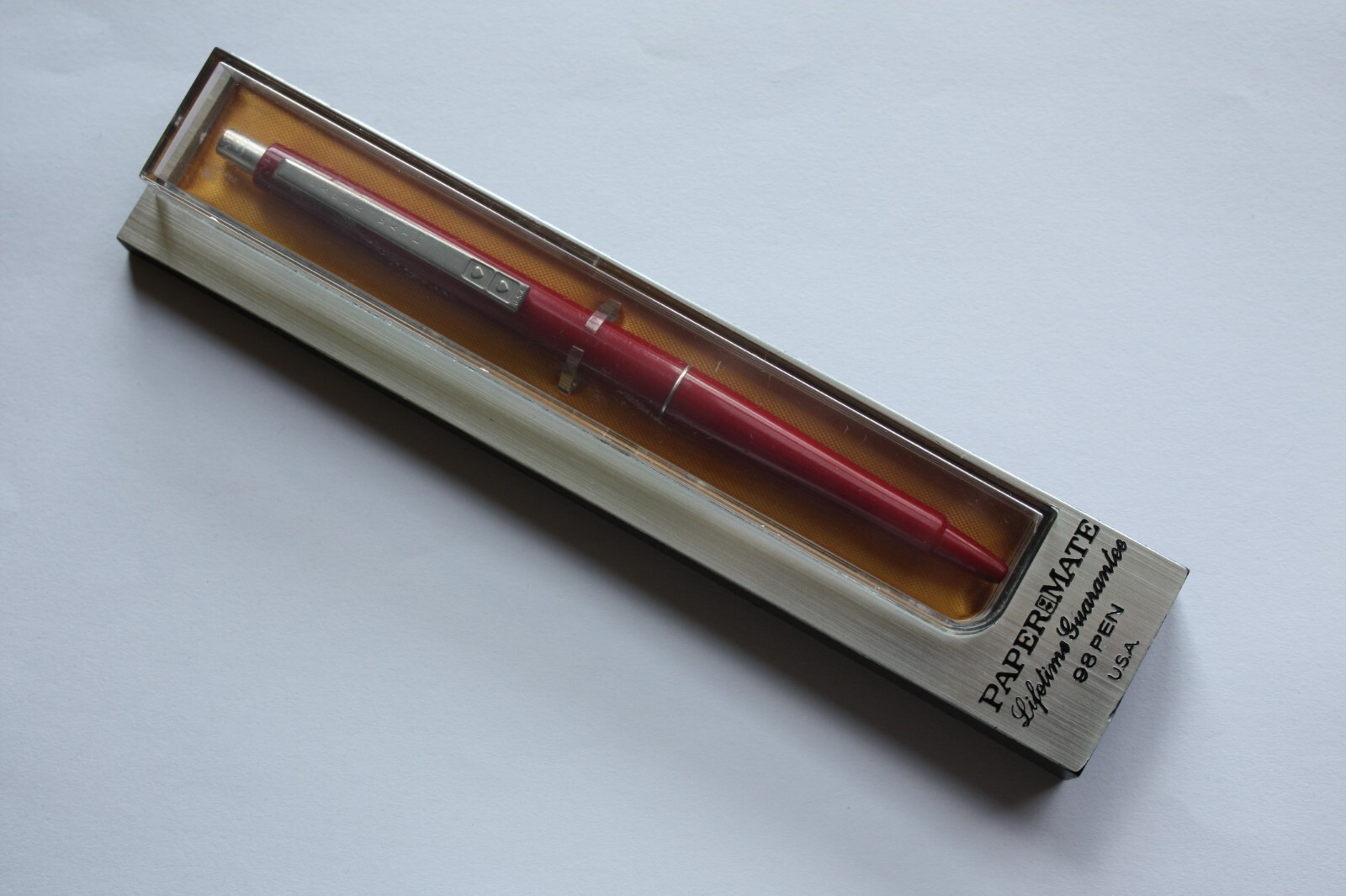 VINTAGE PAPER MATE 98 BALL POINT PEN - Working and BOXED - Blue ...