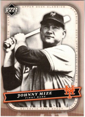 Johnny Mize 2005 Upper Deck Classics | eBay