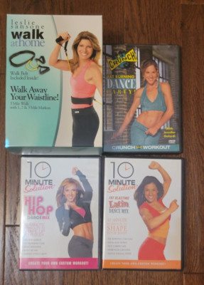 Lot of 4 Dance Exercise DVD's-Leslie Samsone, Hip Hop, Latin, Dance ...