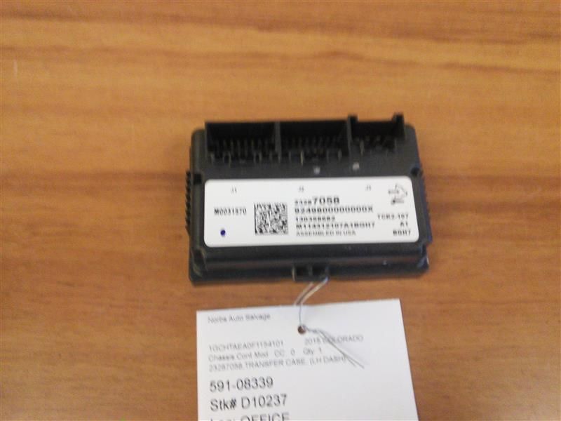 CHASSIS ECM TRANSFER CASE LEFT HAND DASH ID 23285501 FITS 15 CANYON ...