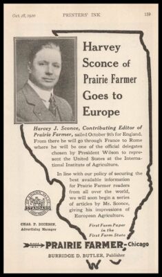1920 Harvey Sconce Photo Editor Prairie Farmer Magazine Chicago Vintage ...