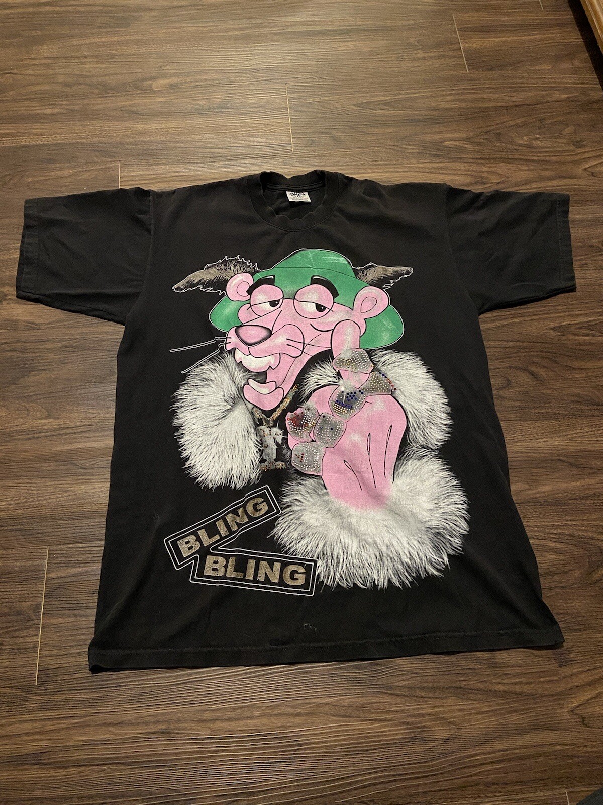 Pink Panther Bling Bling Shaka Wear Embellished Shirt… - Gem