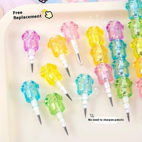 2/3Pcs Cute Cartoon No Sharpening Pencils Stacking Pencils Stationery ...