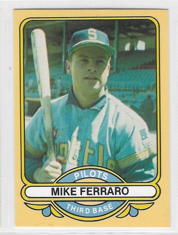 MIKE FERRARO 1982 Renata Galasso 1969 Pilots #36 "AUCTION IS FOR CARD ...