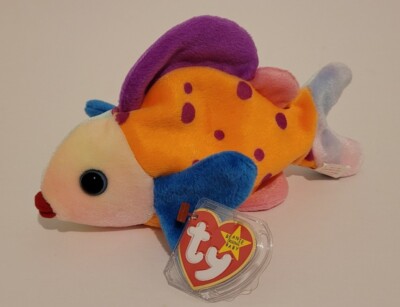 Ty "Lips" Fish Beanie Baby Retired 1999 Vintage RARE w ERRORS ...