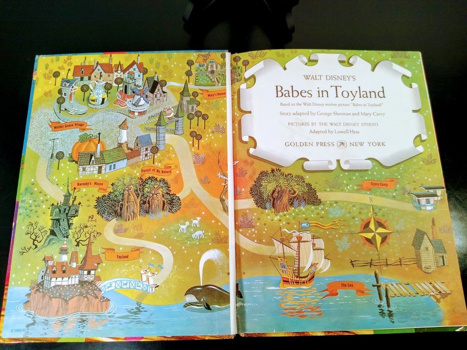 1961 Walt Disney's Babes In Toyland A Big Golden Book | eBay