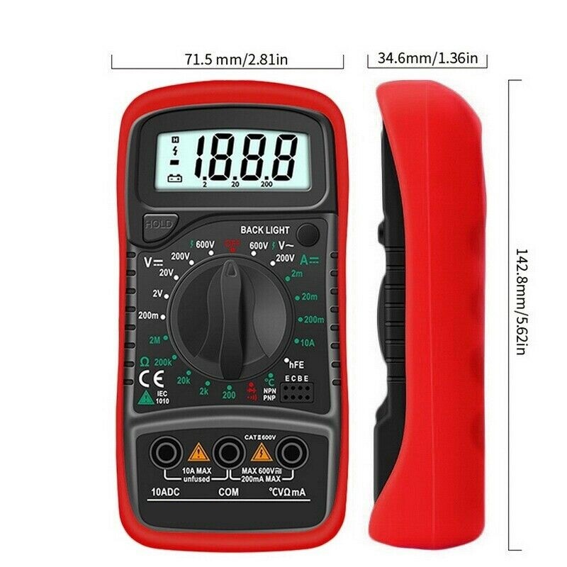 Volmate VOL-880 Digital Volt AC/DC Tester Multimeter for sale online | eBay