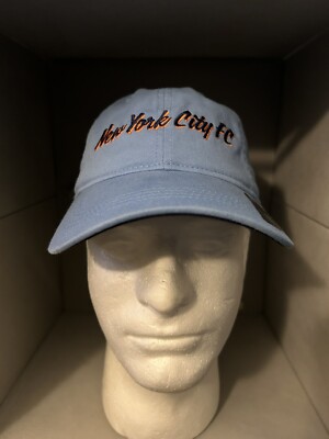 New York City Football Club MLS Soccer Adjustable Cap Hat Light Blue ...