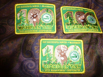 2021 MICHIGAN SUCCESSFUL DNR DEER HUNTING PATCHES YOU GET 3 BEAR ...