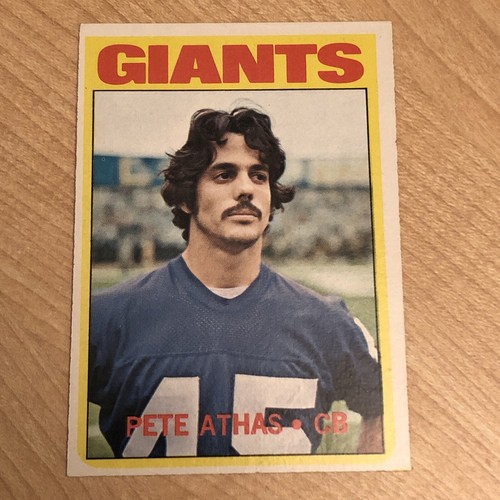 1972 TOPPS PETE ATHAS #48 NEW YORK GIANTS FOOTBALL CARD | eBay