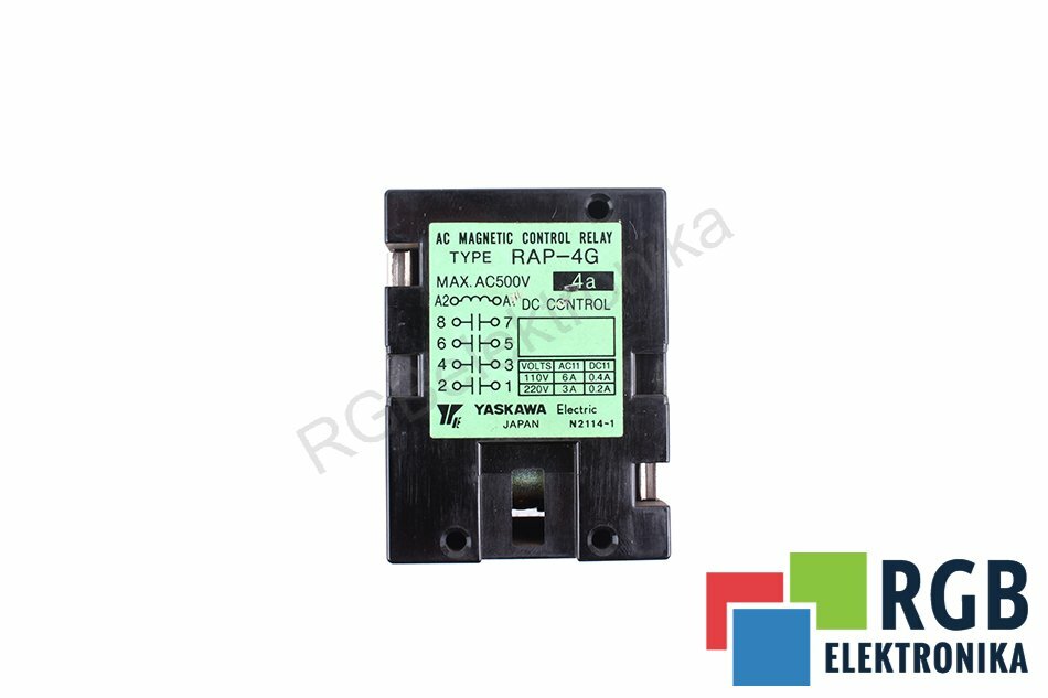YASKAWA RAP-4G RAP4G AC MAGNETIC CONTROL RELAY AC MAGNETIC CONTROL ...