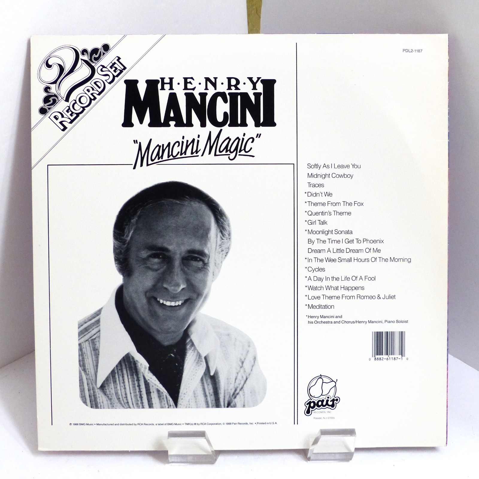 1988 Henry Mancini "Mancini Magic" Pair Records PDL2-1187 Mint Stereo 2 ...