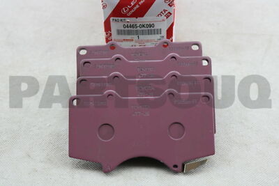 044650K090 Genuine Toyota PAD KIT, DISC BRAKE, FRONT 04465-0K090 | eBay