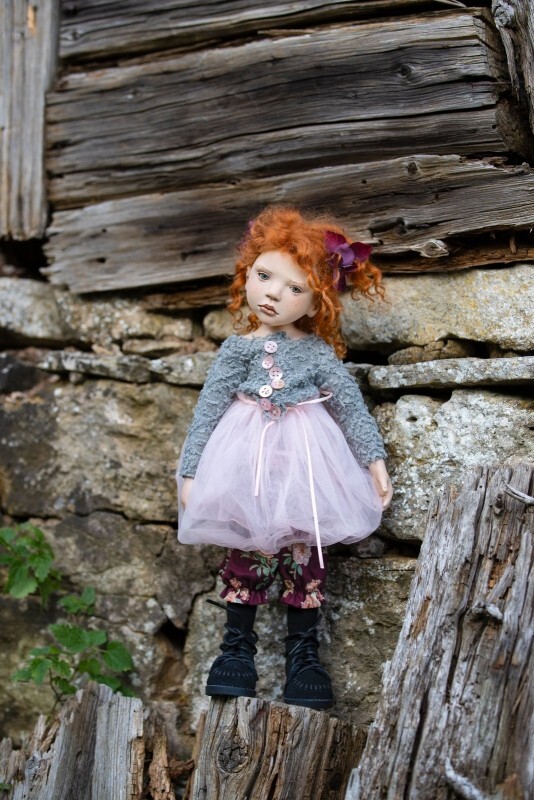 COLINE - new for 2024 ZWERGNASE DOLL PUPPEN 45cm-17.75" LE - free ...