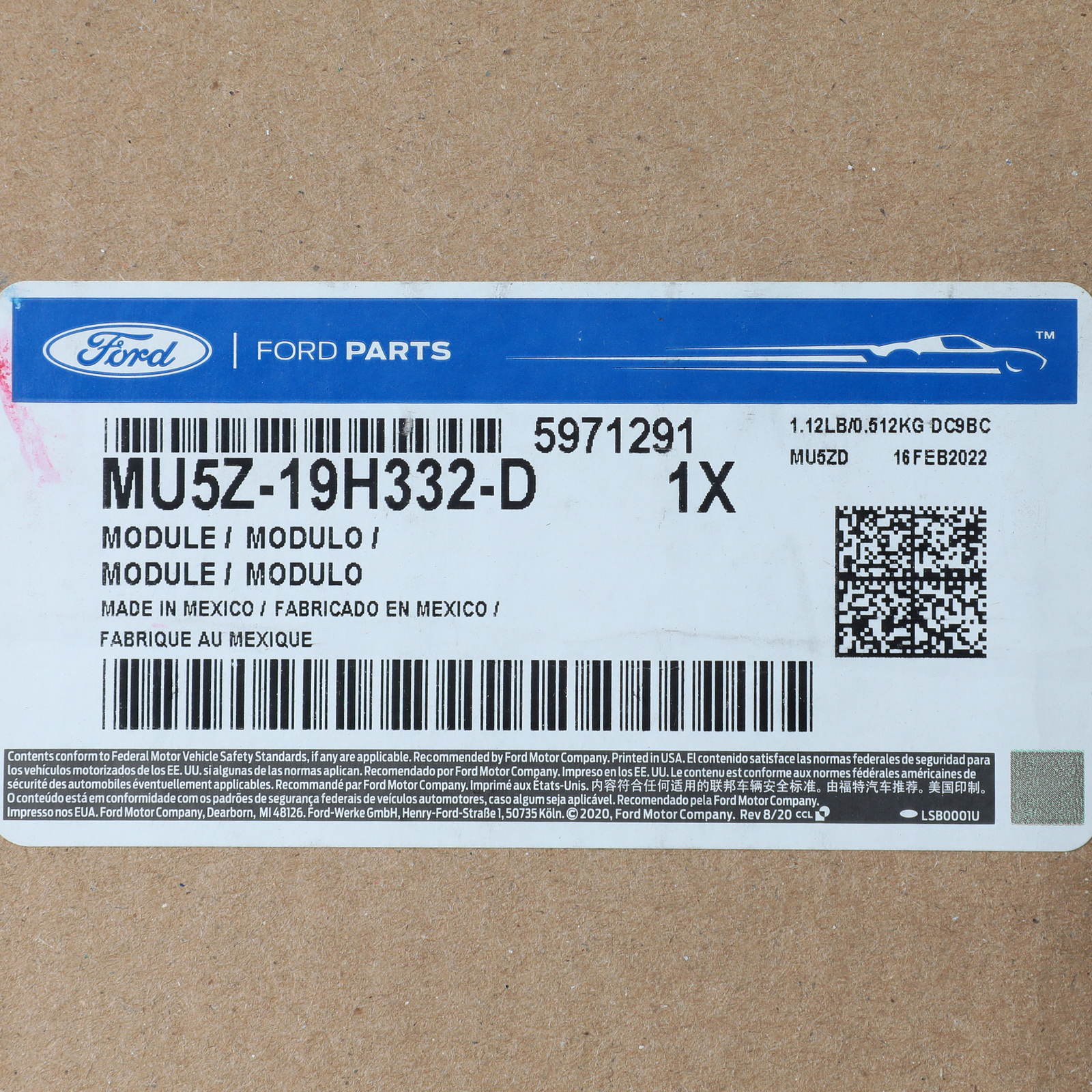 GENUINE FORD Expedition F-150 Trailer Towing Brake Control Module MU5Z ...