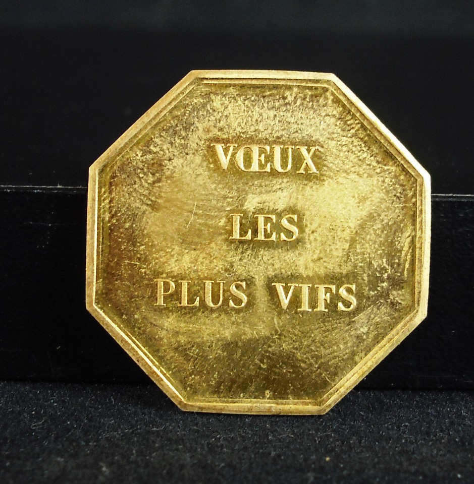 Medal Token Greeting New Year Token Jesus Marie Joseph Donkey Bethlehem ...