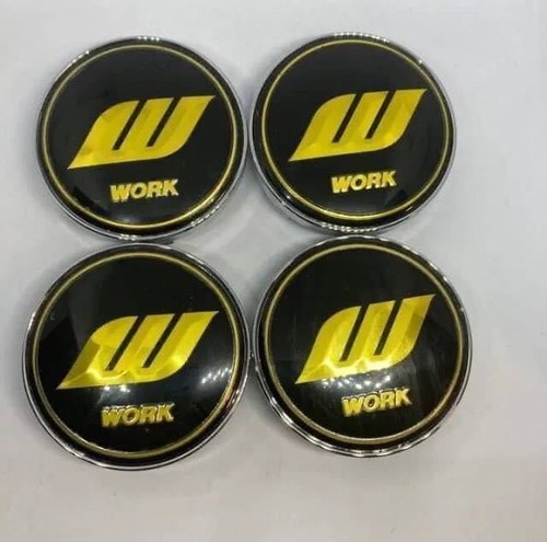 Work wheel center cap work black gold VS seeker Emotion Equip Meister ...