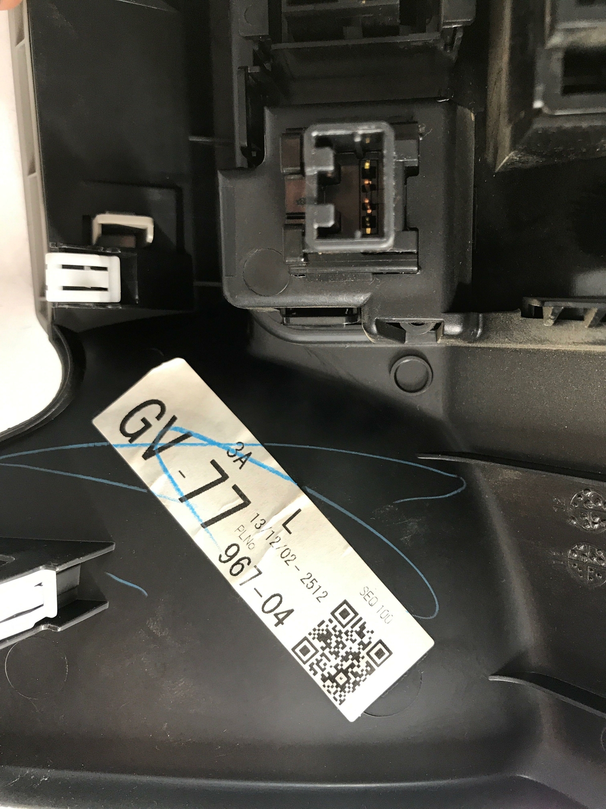 2013 2014 SUBARU XV CROSSTEK Interior Lid Fuse Panel with Switch ...