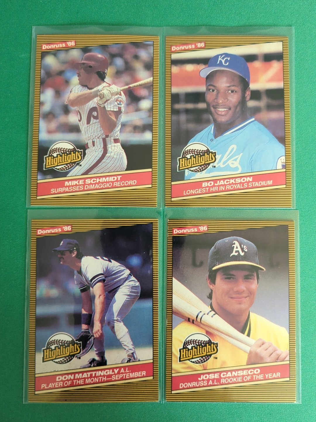 1986 Donruss Highlights *55 Card Complete set* | eBay