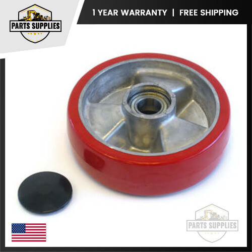Pallet Jack Steer Wheel Assy for Boman SL BO 25057-A-HD Ultra-Poly on ...