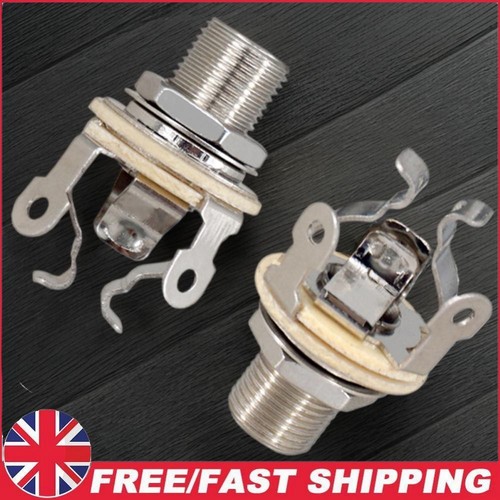 2Pcs 1/4 Inch 6.35Mm Guitar Pickup Output Jack Guitar Stereo Socket ...
