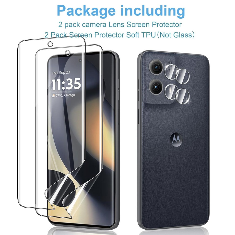 Anoowkoa 2 Pack Screen Protectors for Moto Edge 2024 TPU Soft 2024 | eBay