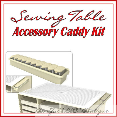 BonEful NEW Sewing CRAFT Room Organizer TABLE Scissors Shears Quilt ...