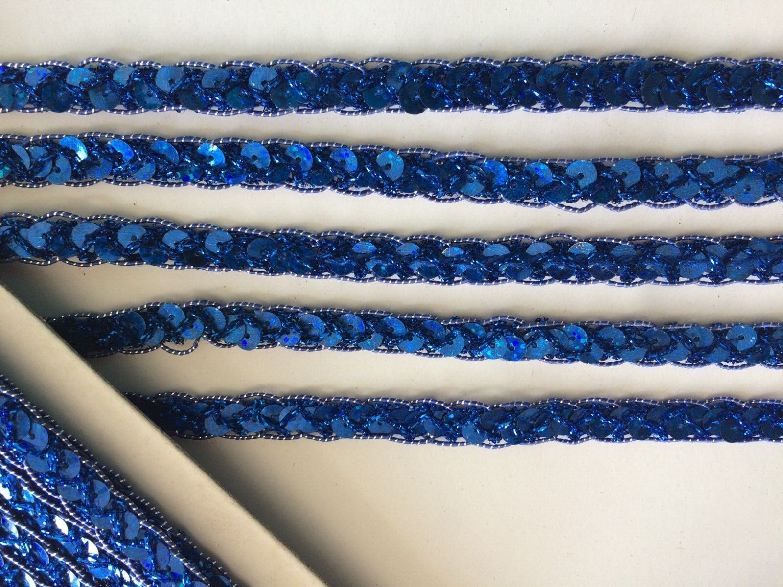 13/2 meter Pailletten Borte Spitze wünschfarbe 1,2cm breit ...