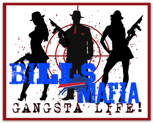 Buffalo Bills "Bills Mafia" Gangsta Life w/ Crosshairs Mobsters Logo ...